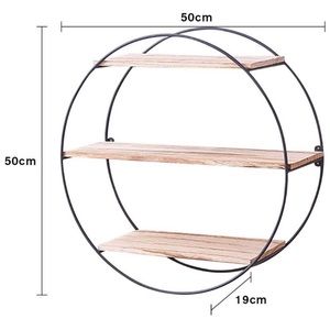 Accents | Round Wall Shelf Rustic Wood Floating Shelves | Poshmark